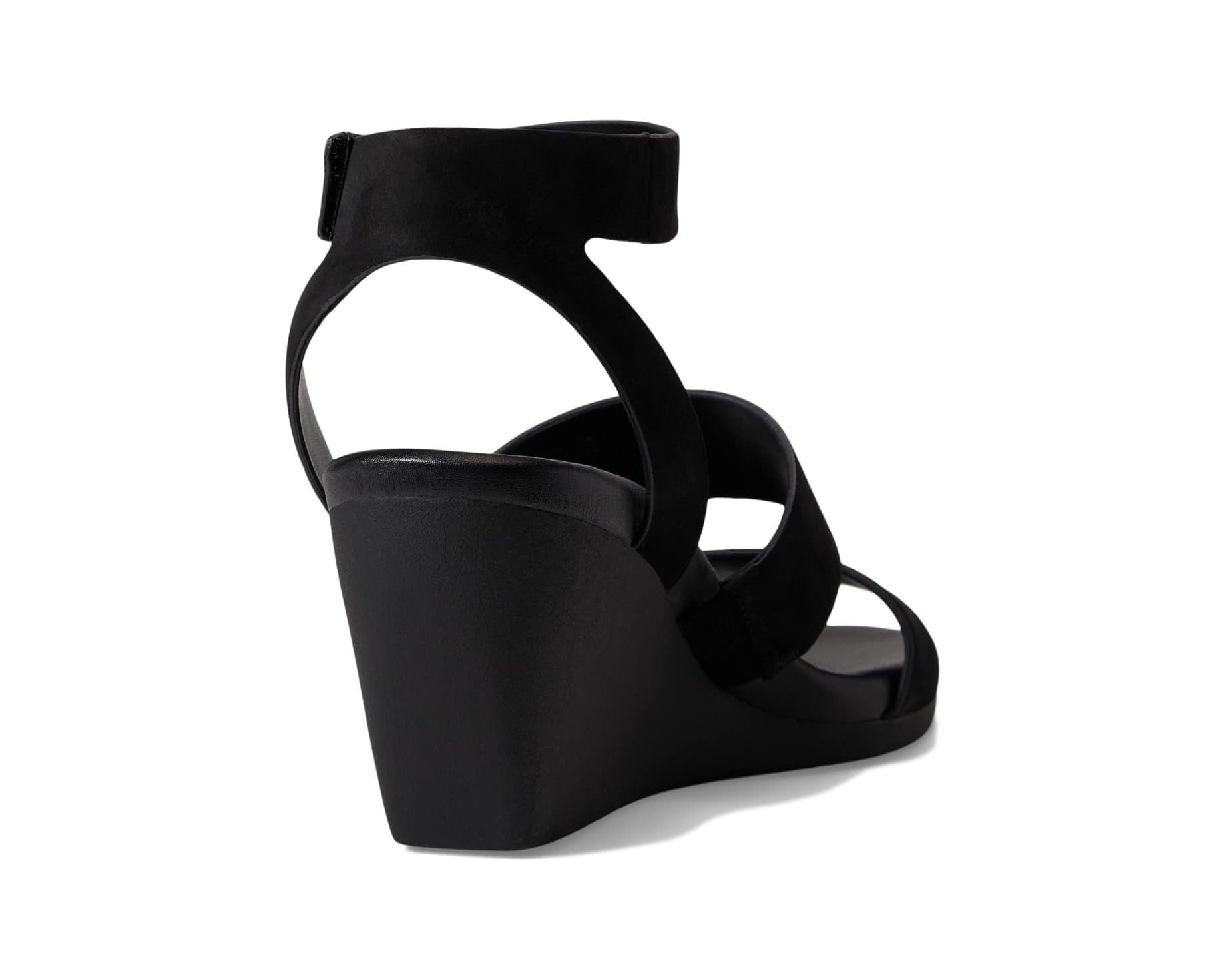 Naturalizer Women's Gen N Ignite Wedge Sandal Black Nubuck 12M