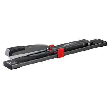 Long Reach Stapler Heavy Duty Stapler with Middle Seam, Built-in Ruler ...