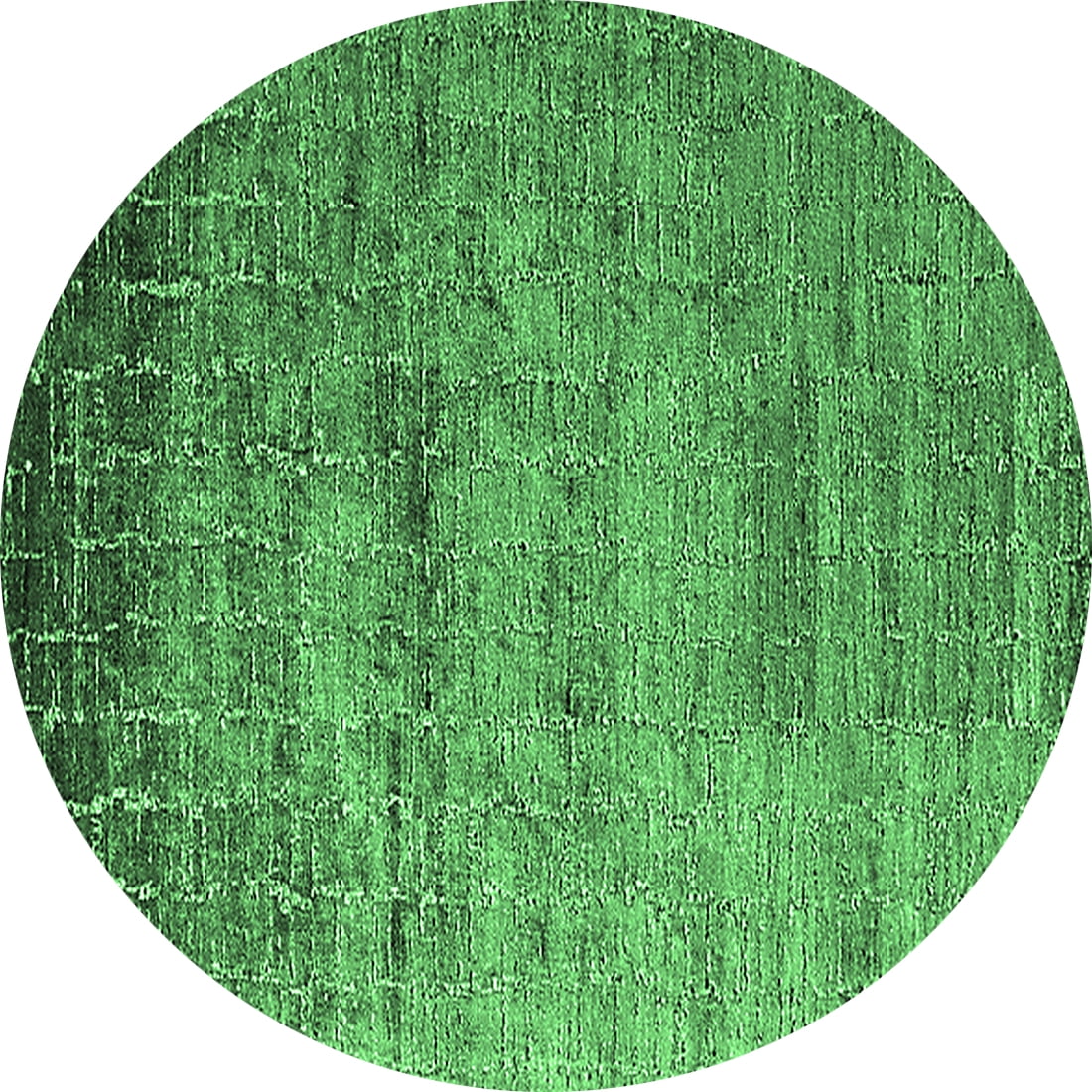 Ahgly Company Indoor Round Solid Emerald Green Modern Area Rugs, 3 ...