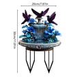 Card Slot 2 Splashing Garden Statue Acrylic Plate for Patio Outdoor ...