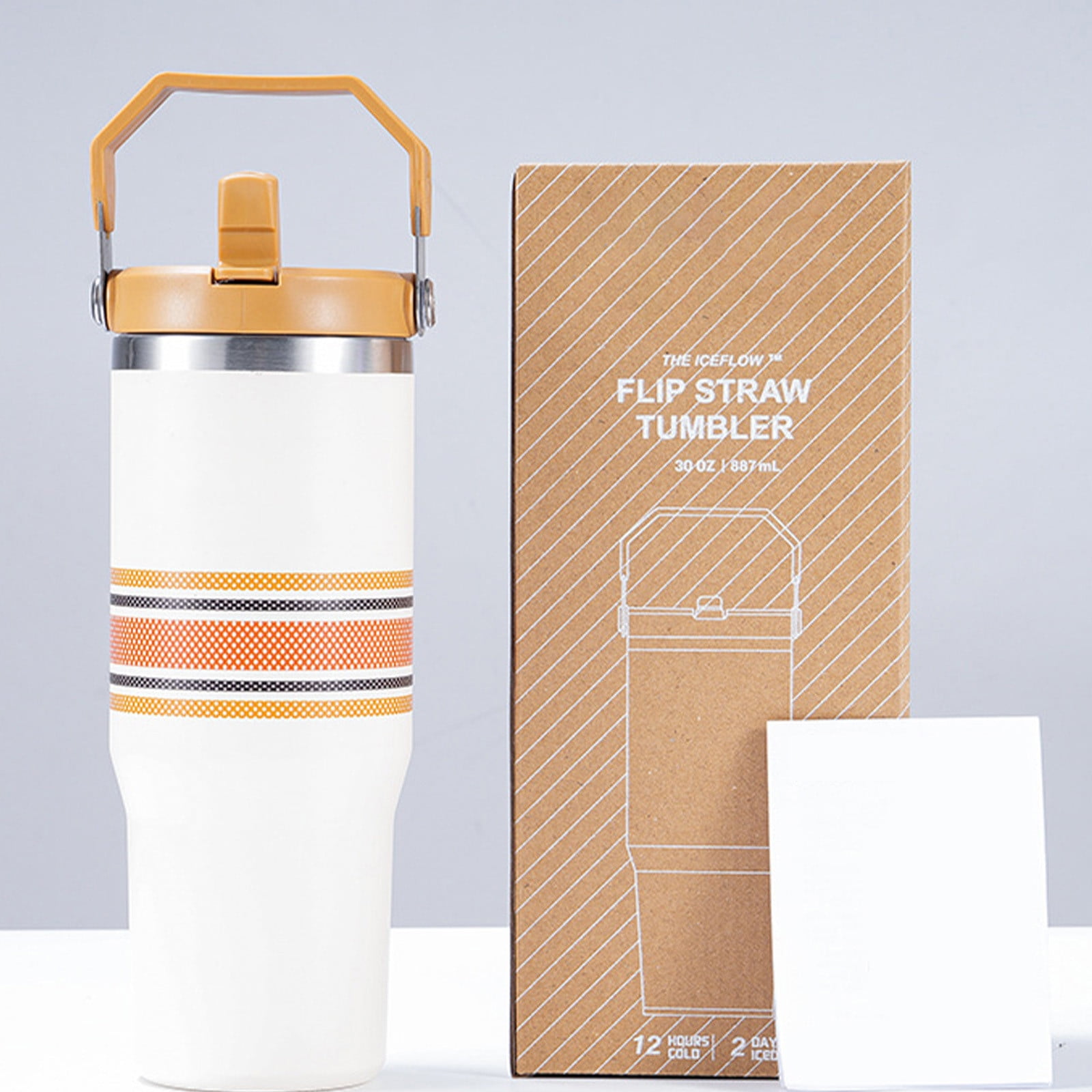 Vaso Stanley Quencher H2.0 Flowstate de acero inoxidable aislado al ...