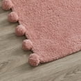 VCNY Home So Fresh Pom Pom Typography Blush Polyester Bath Rug, 24 VCNY Home So Fresh Pom Pom Typography Blush Polyester Bath Rug, 24