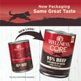 Wellness CORE 95% Natural Wet Grain Free Canned Dog Food, Beef ...