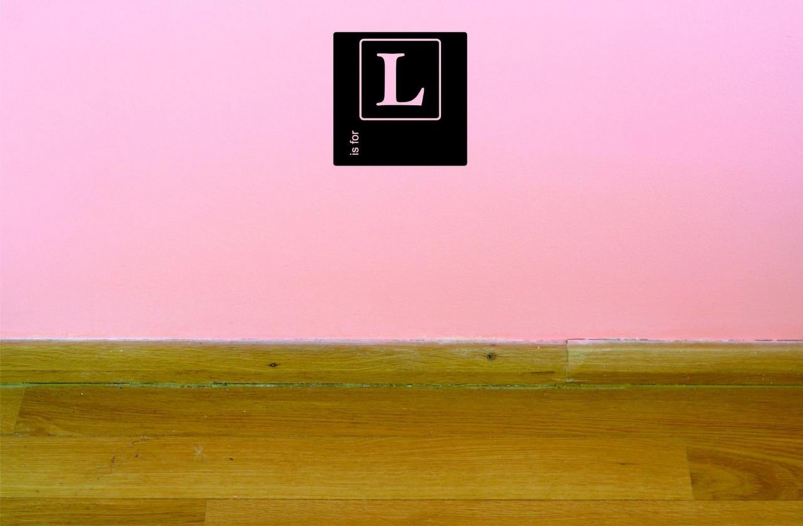 Custom Decals L Is For Alphabet Letter Wall Art Size: 16 X 16 Inches ...