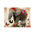 1pc Vintage Flower Elephant Mom and Baby Print Tablecloths rectangle ...