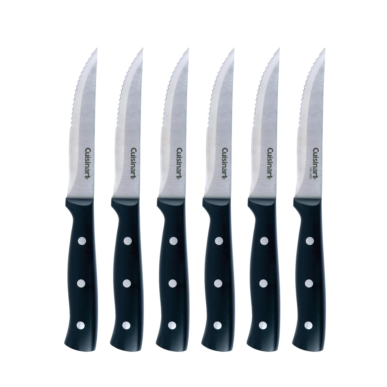Cuisinart 6-Piece Triple Rivet Steack Knife Set, High Carbon Stainless ...