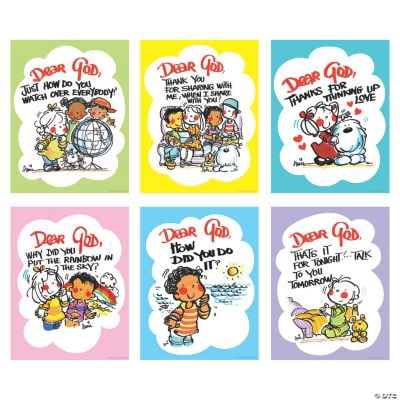 Dear God Poster Set, Religious, Educational, 6 Pieces - Walmart.com