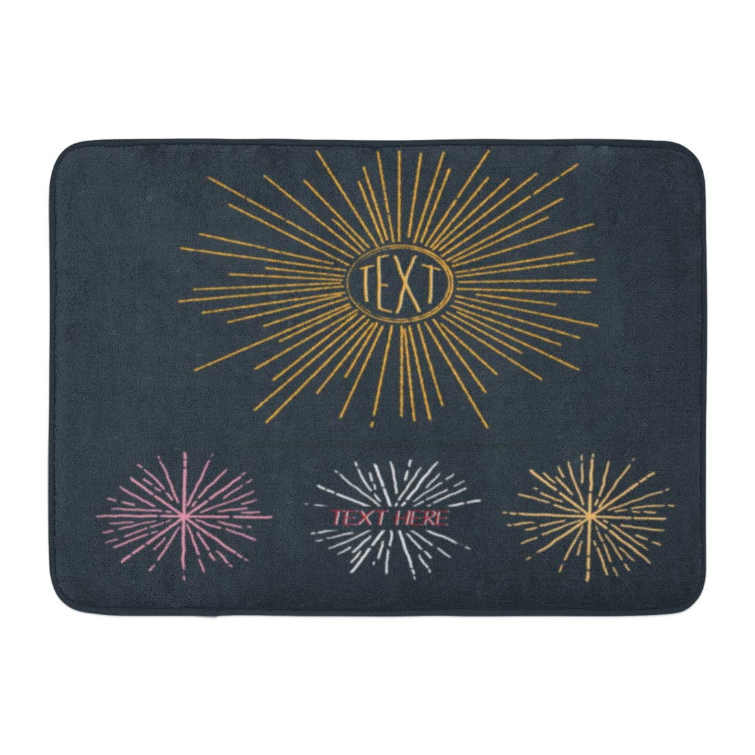 GODPOK Circle White Drawn Sunburst in Hand Draw Style Star Starburst ...