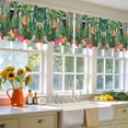 Black Cat 2 Panels Kitchen Valance, Indoor Jungle Potted Cacti Boho ...