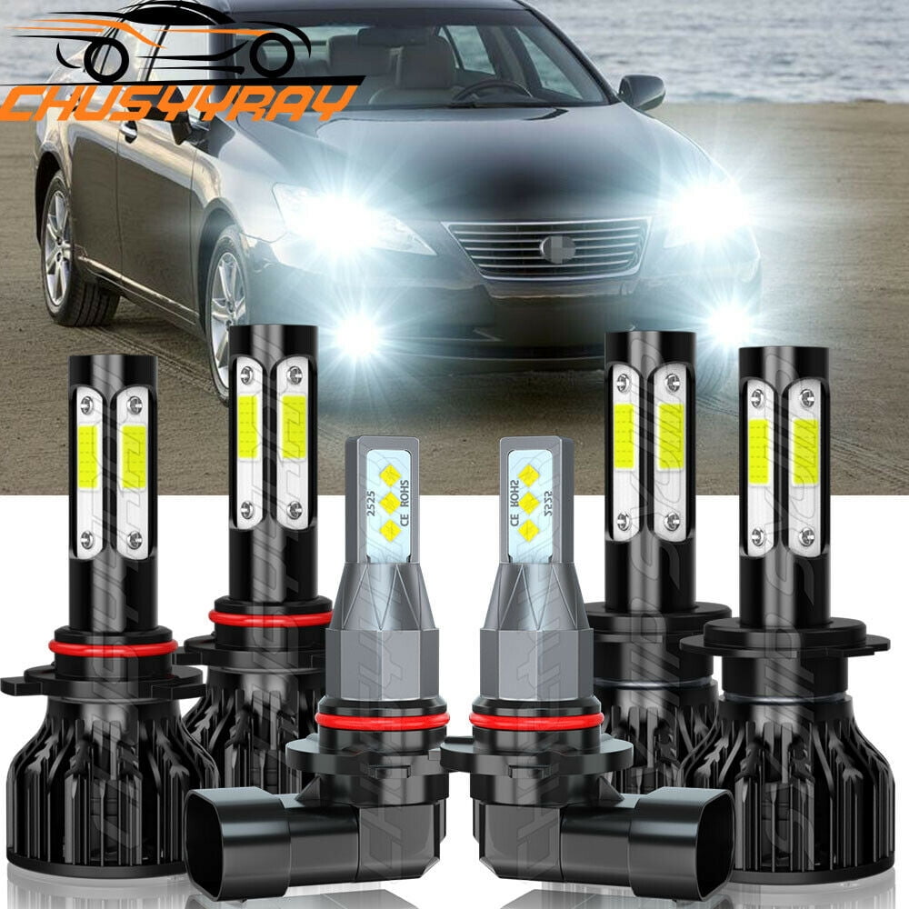 For Lexus Es350 2007 2008 2009 Combo LED Headlight Bulbs High/Low+Fog ...