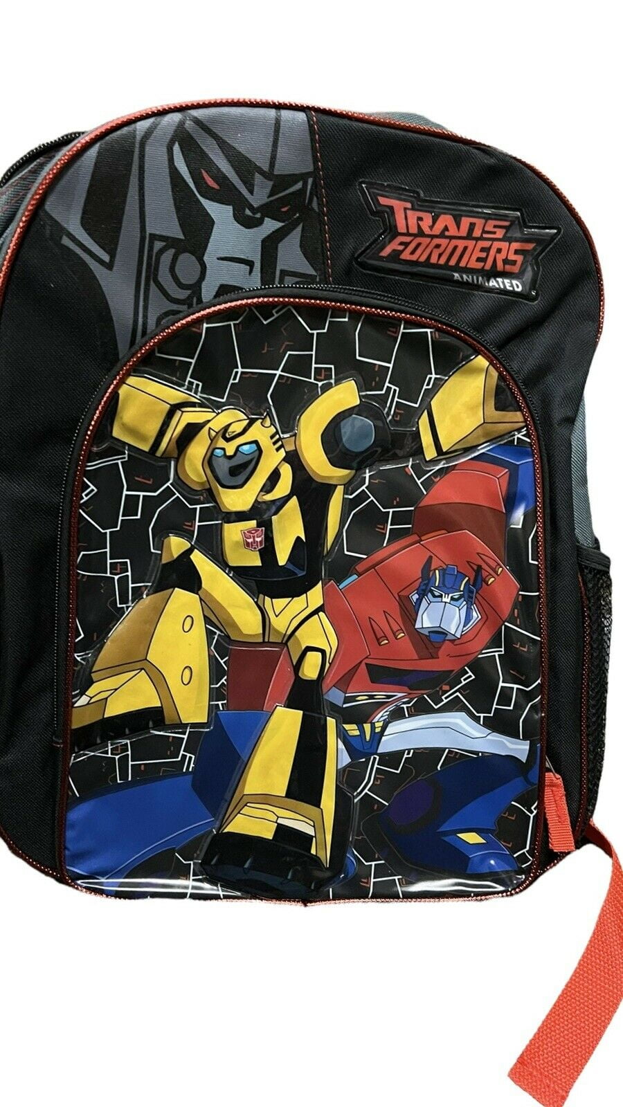 Transformers Animated Authentic Backpack School Bag NEW Full Size Rare ...