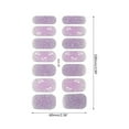 14Pcs Nails Wrap Women Nails Polish Strips Adhesive Nails Polish ...
