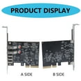 Highly Speed USB3.2 Gen 2 PCIE 4X 5 Port Adapter Card with Type A &Type ...