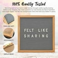Gray Felt Letter Board Set with Letters (10”x10”) by Felt Like Sharing ...