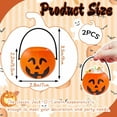 BESTSKY 2026 New Halloween Plastic Pumpkin Bucket Portable Pumpkin ...