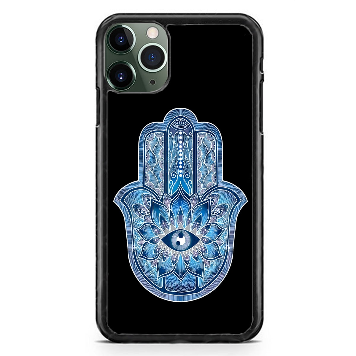 Blue Evil Eye Hamsa Guard Hand Case Slim Shockproof Hard Rubber Custom ...