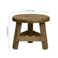 simhoa Mini Wooden Stool Plant Stand Plant Stool Decorative Small Round ...