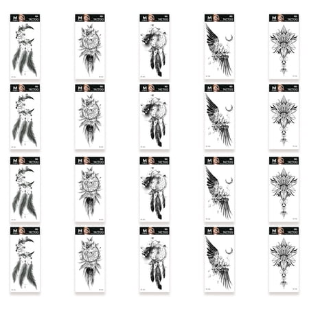Temporary Tattoos for Women, Fake Flower Tattoos Stickers for Adults ...
