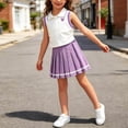 BXJX Girls Outfit Sets 2 Piece, Short Sleeve School Uniform Collared ...