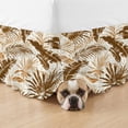 Brown Palm Tree Bed Skirt Bed Skirts King Size 16 Inch Drop, Summer ...