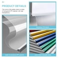Wmgha 10 Pcs Clear Report Covers With Sliding Bar 40 Sheet Capacity