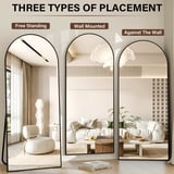 BEAUTYPEAK 71"x 26" Oversized Full Length Mirror Arch Standing Floor ...
