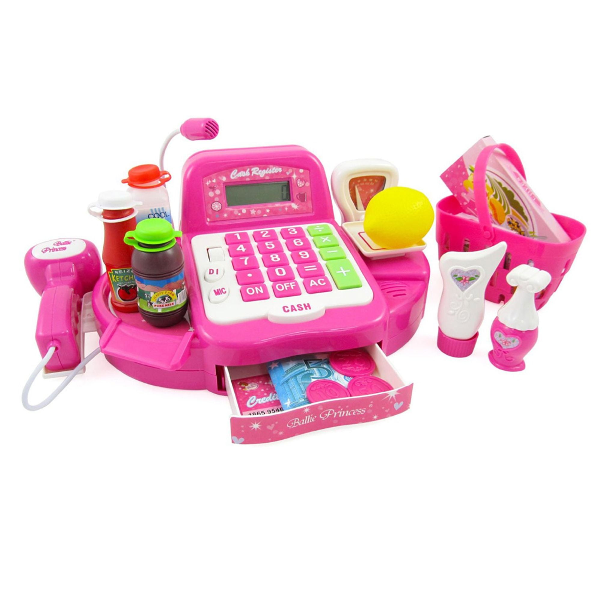 12" Pink Supermarket Cash Register - Walmart.com