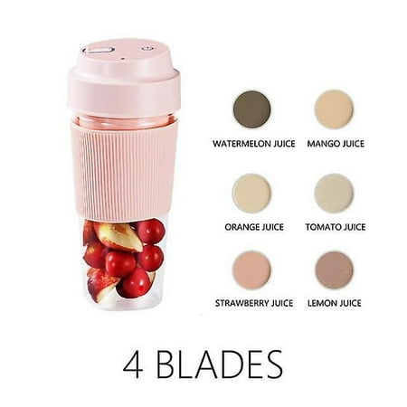 Portable USB Blender Fruit Extractors Juicer(pink) | Walmart Canada