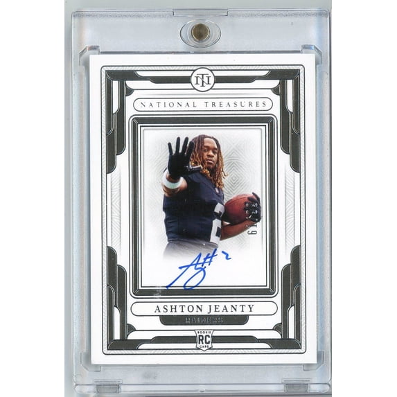 2025 Panini National Treasures Ashton Jeanty #RSFPAJY /99 Auto Rookie ...