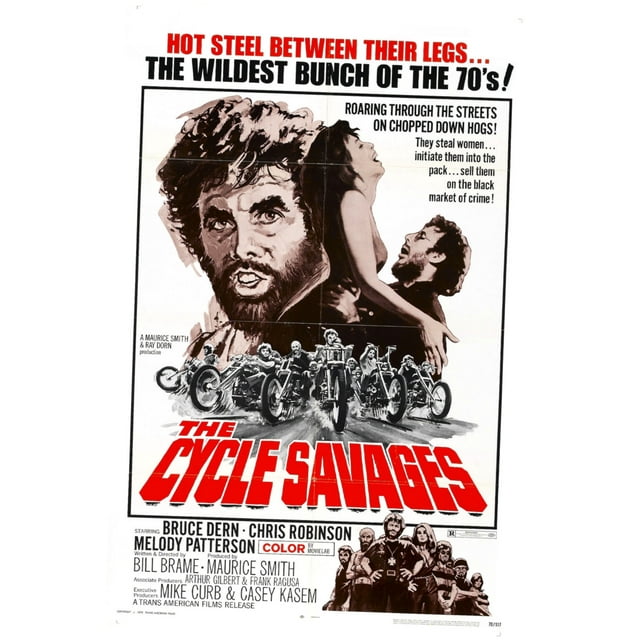 Cycle Savages The Movie poster Metal Sign Art Print 8x12 Multi-Color ...