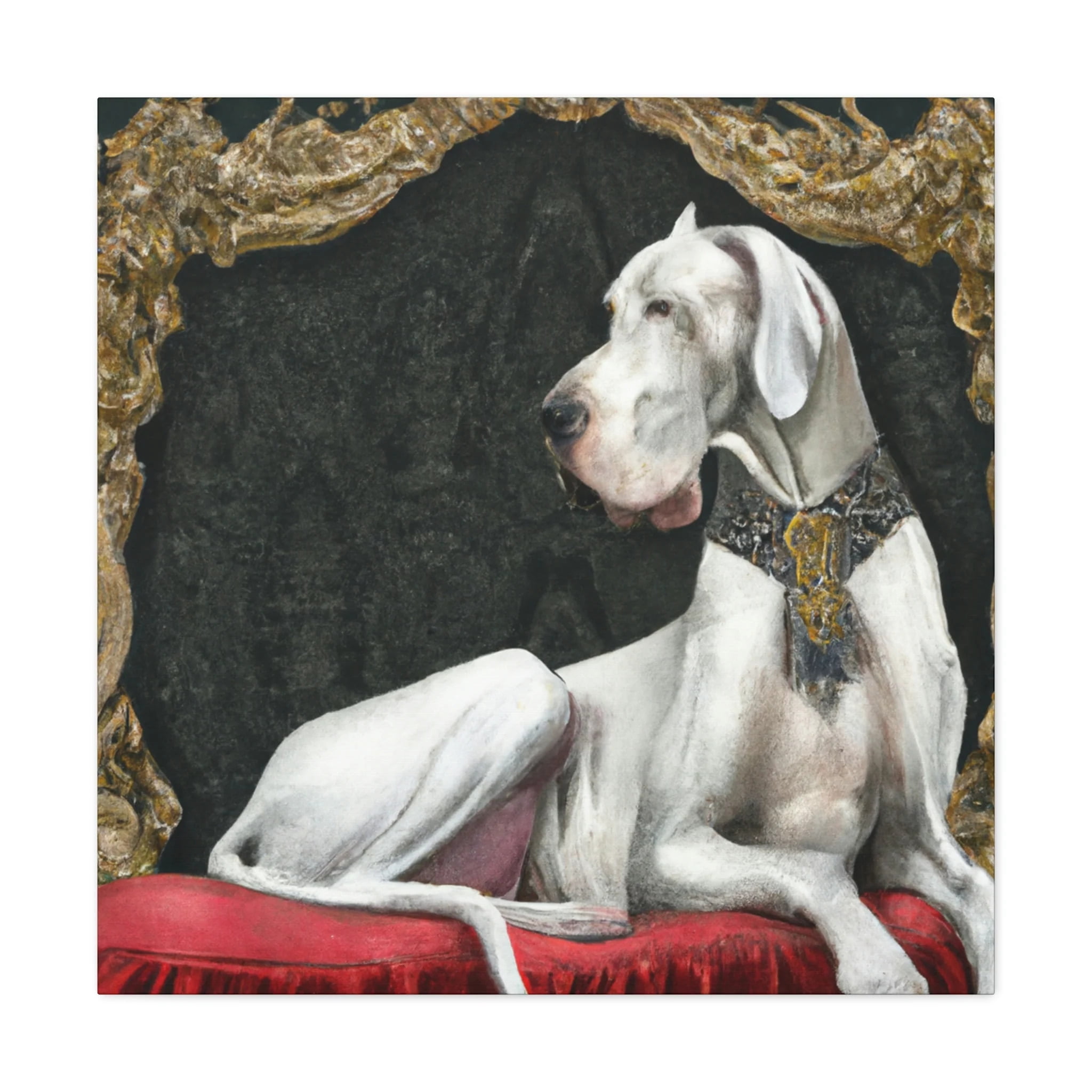 Great Dane in Rococo - Canvas - Walmart.com