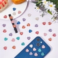 19.6g 7 Colors 12mm Heart Resin Cabochon Plastic Sewing Buttons Coat ...