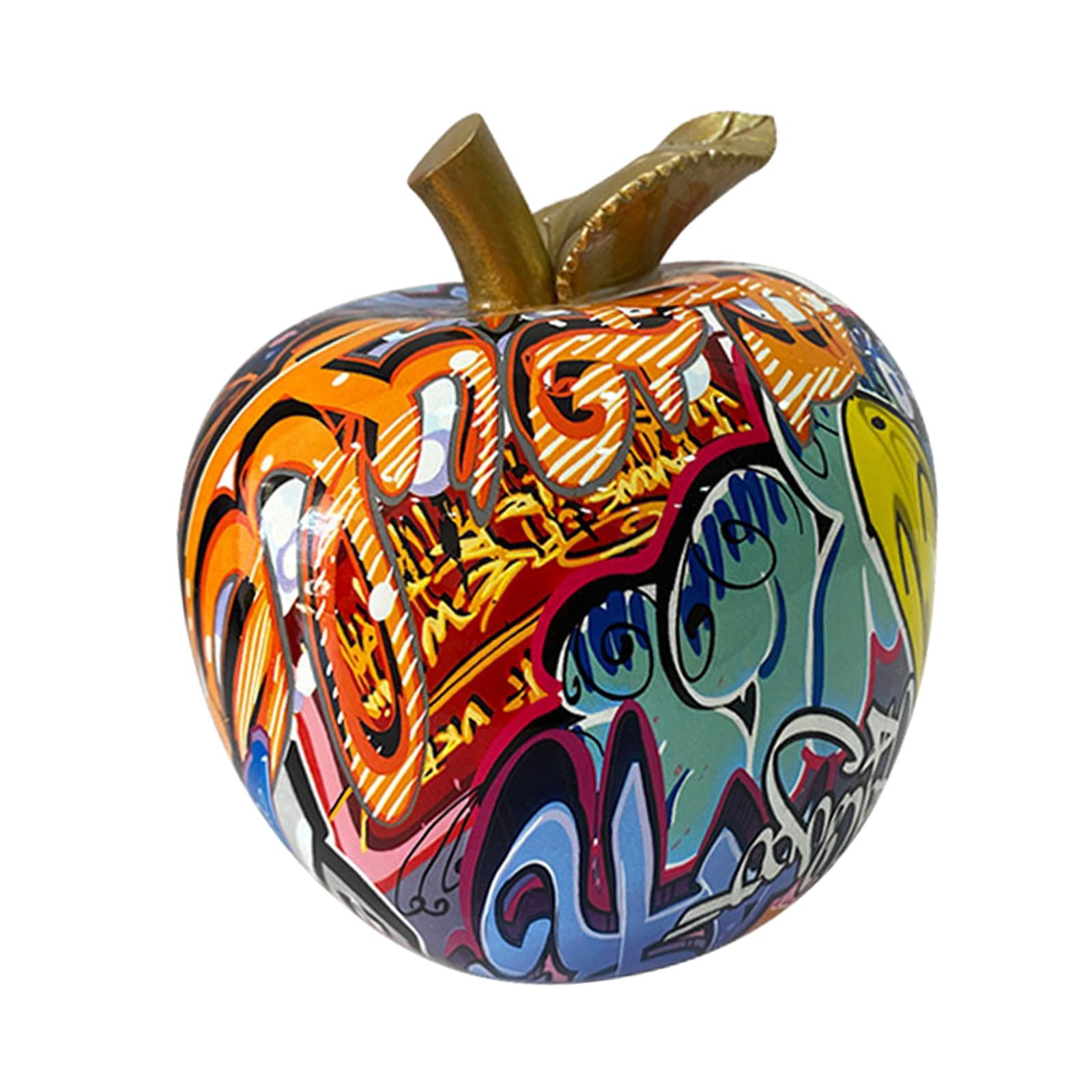 Graffiti Statues, Fruits Sculptures Figurine Photo Prop Ornaments for ...