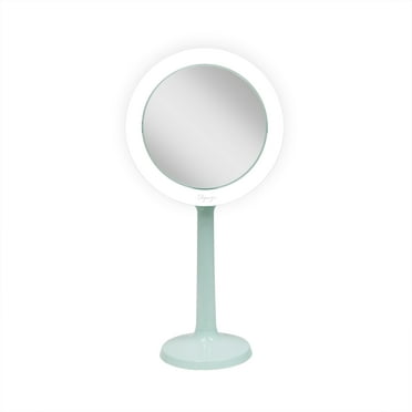 iHome Portable LED Tabletop Mount Vanity Mirror with Bluetooth Audio ...