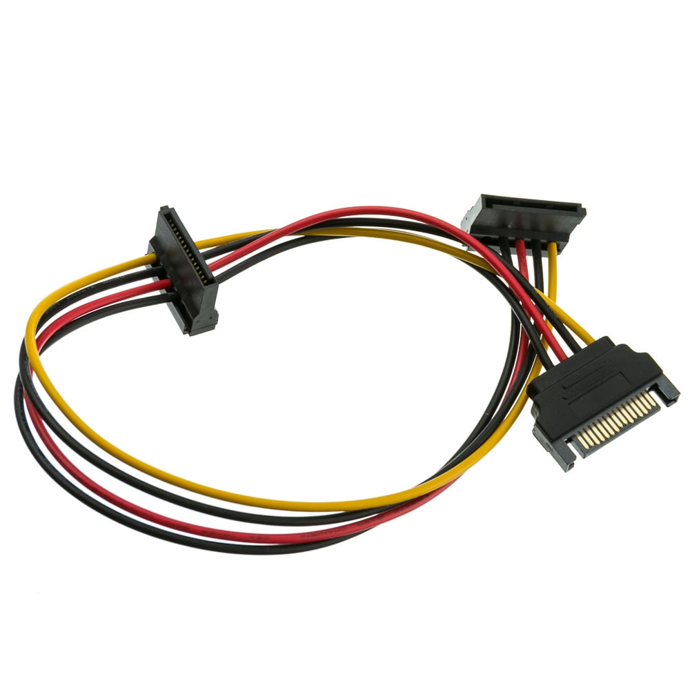 Cable Central LLC SATA Power Y Cable, Serial ATA Male to Dual Serial ...