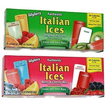 Wyler's Authentic Variety Pack Assorted Fruit Italian Ices, 2 oz, 96 Ct ...