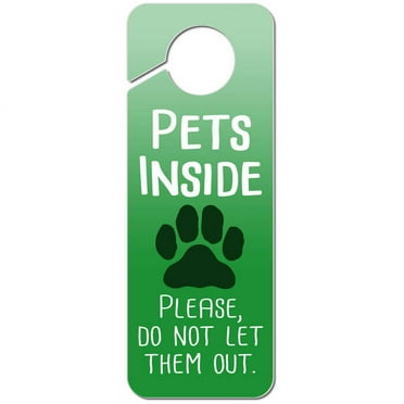 Do Not Disturb Service Dog in Room Plastic Door Knob Hanger Sign ...