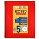 Exceed Spiral Notebook, College Ruled, 5 Subject, 160 Pages, 9" x 11 ...