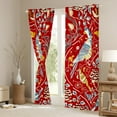 Colorful Bird Window Curtains for Women Men Exotic Style Curtains ...