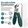 Eagle Beak Beveled Nail Clippers, 3-Piece Wide Jaw Angled Clippers with ...