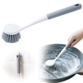 BIZHUA Silicone Dish Scrubber, Handheld Kitchen Cleaning Brush for ...