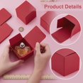 Cardboard Paper Packaging Boxes Square Indian Red 7x7x7cm 10pcs/set diy ...