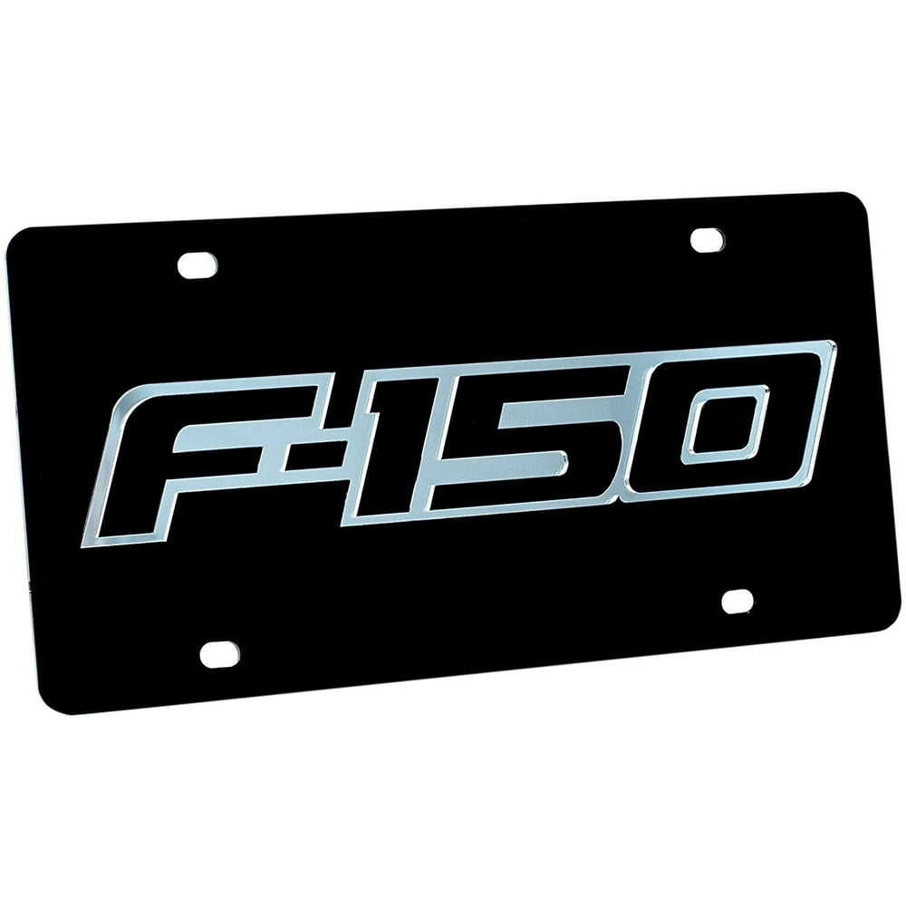 Ford F-150 License Plate - Black with Silver - Walmart.com - Walmart.com