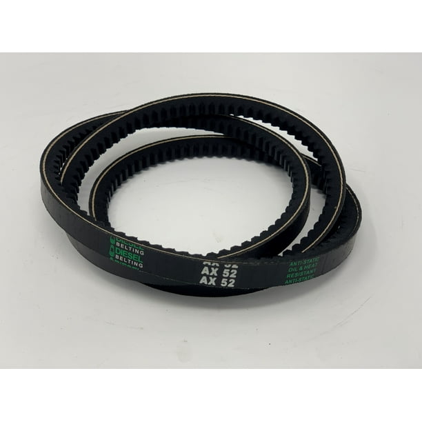 AX52 Classic Cogged V-Belt 1/2 x 54in Outside Circumference - Walmart.com