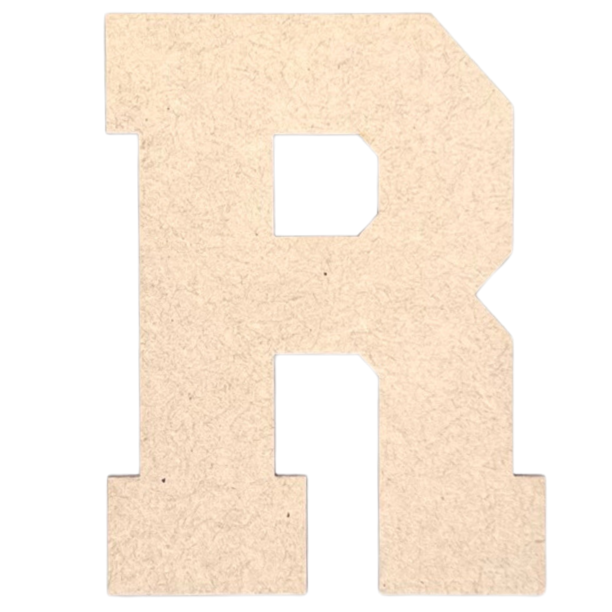 Krafty Supply - 18" Tall MDF Letter R | 1/4" Thick |Collegiate|Wooden ...