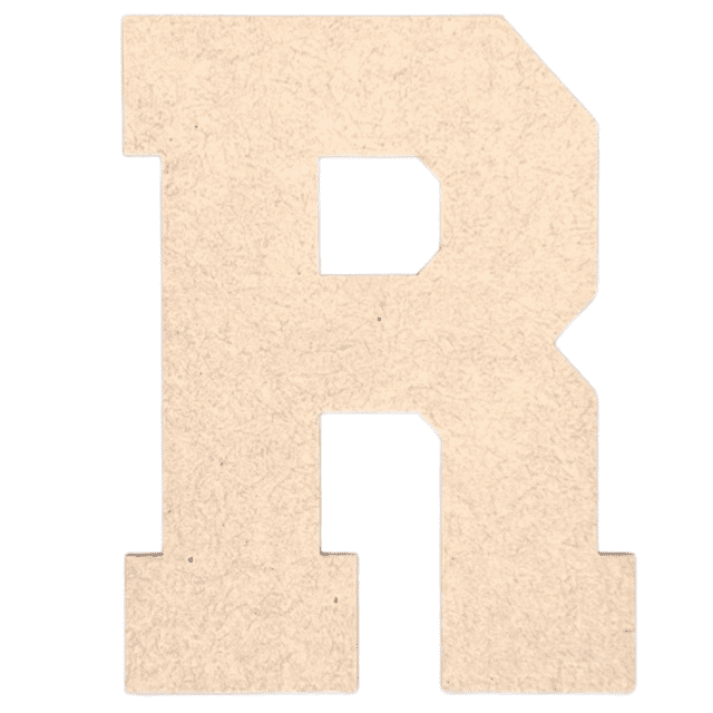 Krafty Supply - 4" Tall MDF Letter R | 1/4" Thick |Collegiate|Wooden ...