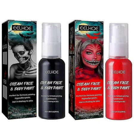 Halloween Party Face Body Paint Cosplay Makeup Kit | Full Coverage ...