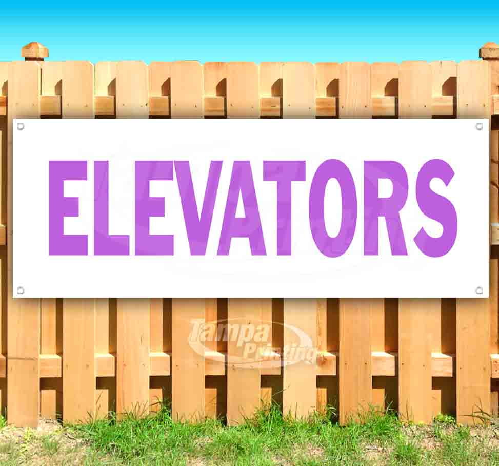 Elevators 13 oz Vinyl Banner With Metal Grommets - Walmart.com