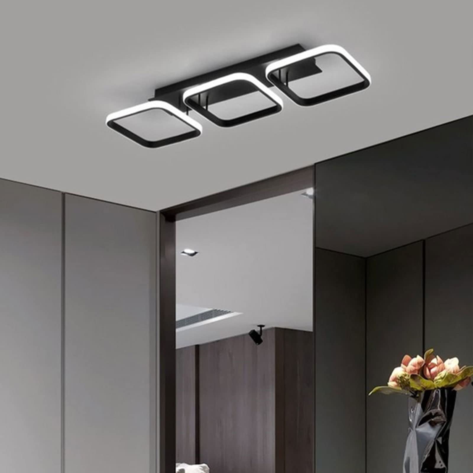 ADISUN Modern Led Ceiling Light Fixture Square Flush Mount Ceiling Lamp ...