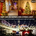 100LED 33FT Twinkle Christmas String Lights, Waterproof 8 Modes Plug in ...